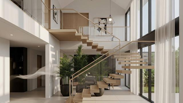 10 Desain Rumah Mungil High Ceiling Anti Pengap dan Terasa Luas di ...