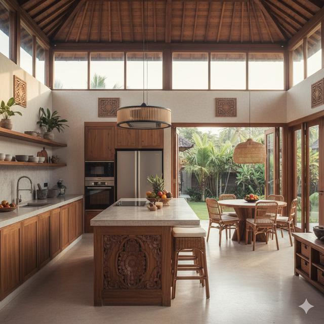 8 Model Dapur Bali yang Modern dan Etnik, Beri Sentuhan Tradisional ...