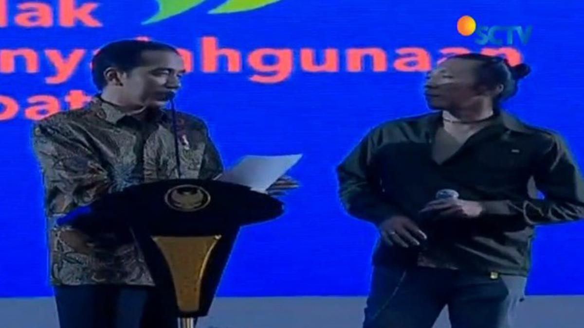 Ketika Jokowi Minta Tanggapan Bimbim Slank Soal Peredaran Narkoba - News Liputan6.com