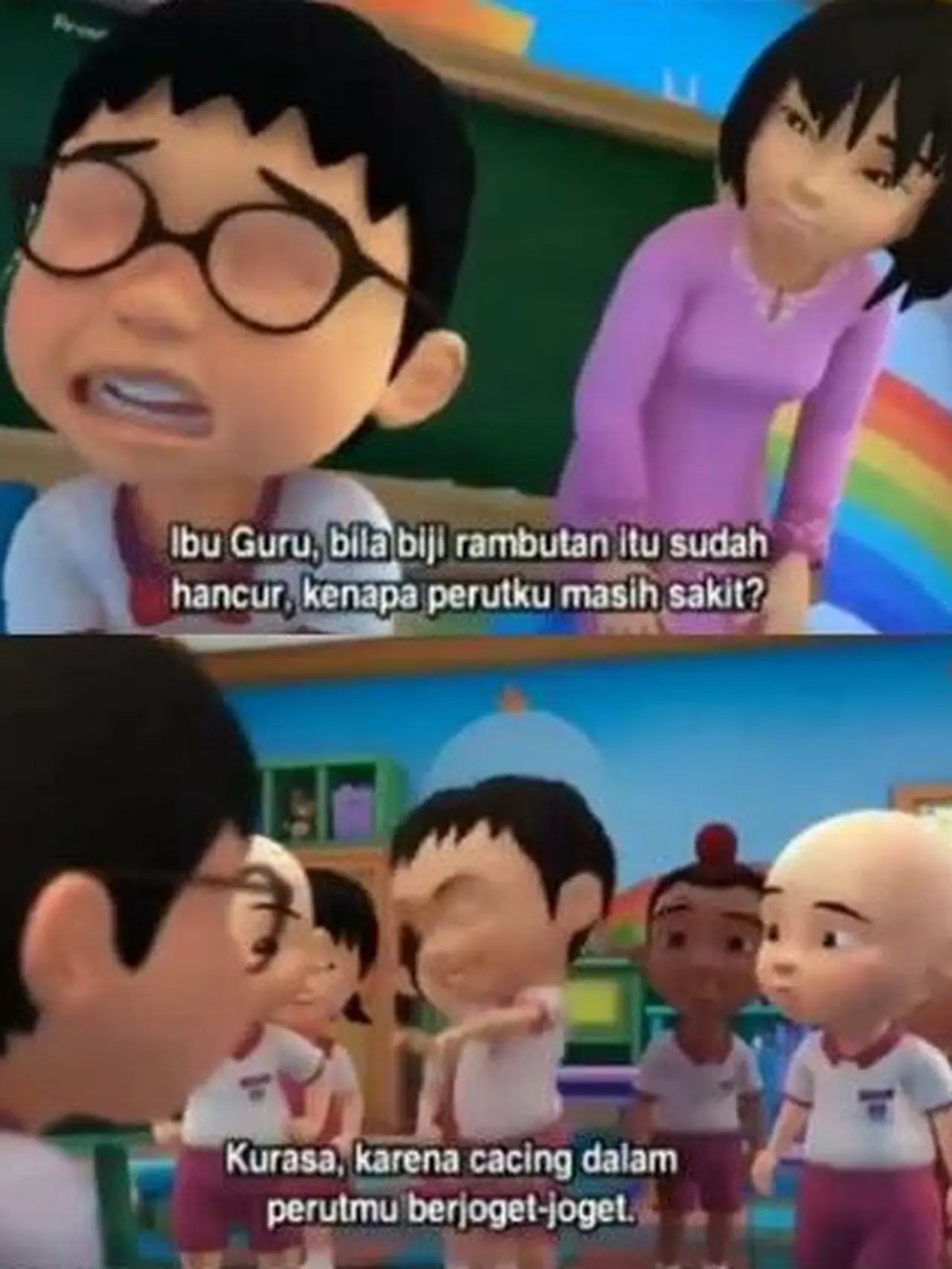 7 Meme Kelakuan Kocak Fizi 'Upin dan Upin' Ini Bikin Tepuk Jidat - Hot ...