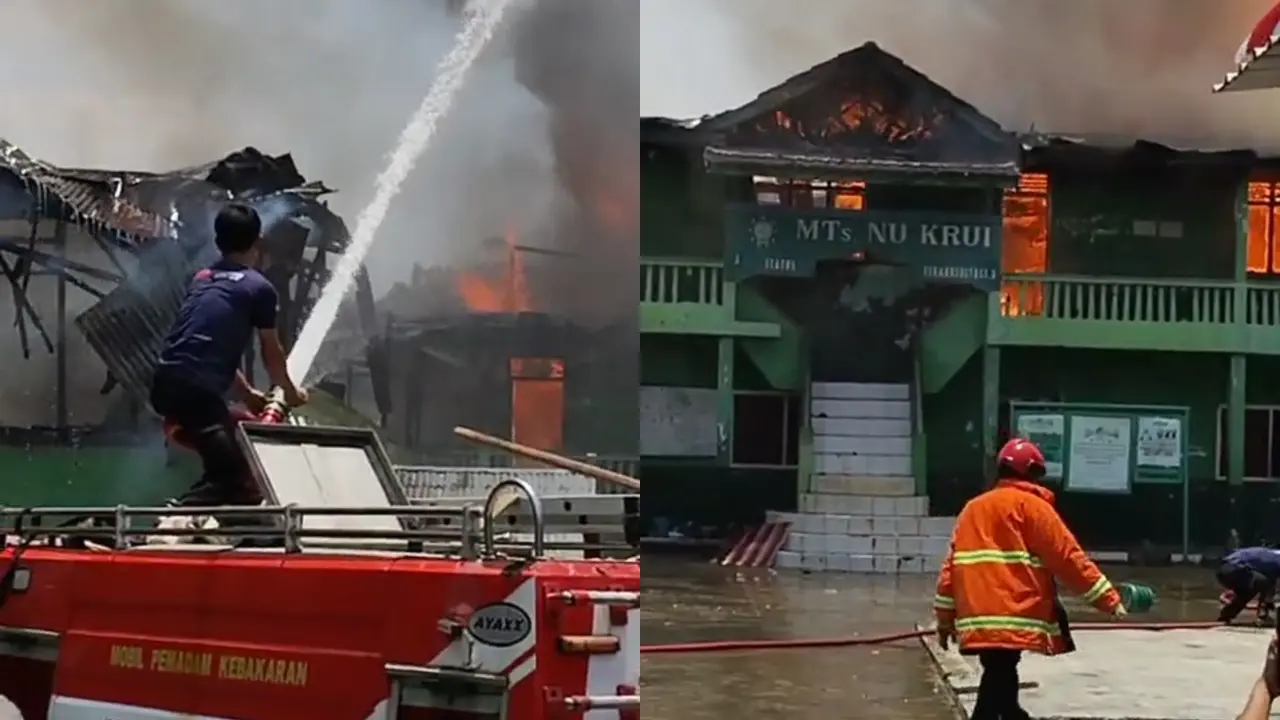 Kronologi MTs Milik NU di Lampung Kebakaran, Api Diduga Akibat ...