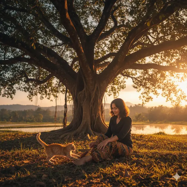 Prompt Gemini AI Viral Edit Foto Bareng Kucing, Bikin Gemas