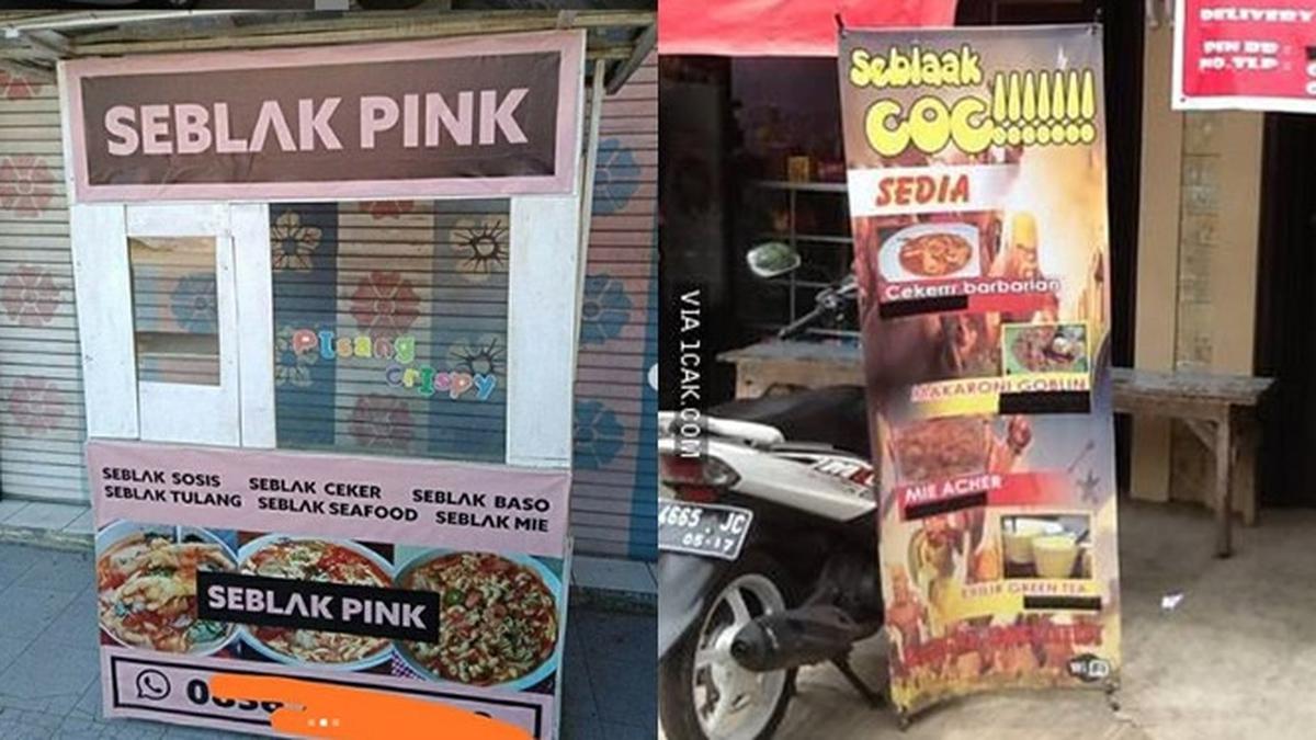 6 Cara Promosi Penjual Seblak Ini Nyeleneh, Bikin Heran