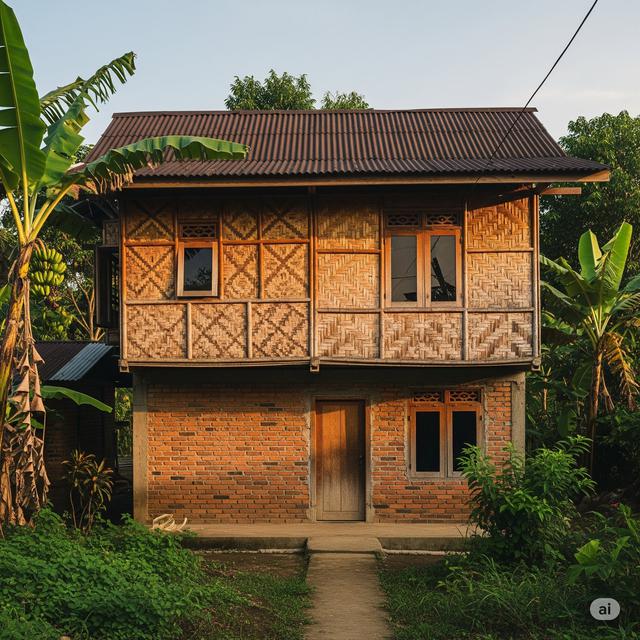 10 Inspirasi Desain Rumah Sederhana 2 Lantai di Desa, Nyaman, Asri, dan ...