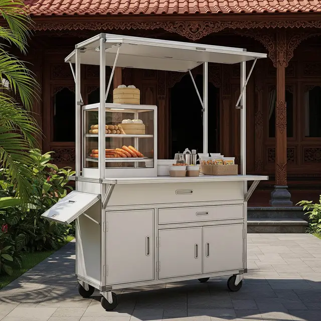 7 Inspirasi Desain Gerobak Jualan di Teras Rumah 2025, Estetis dan ...