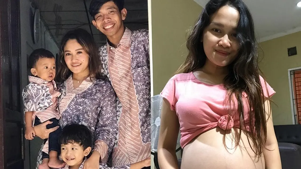 Istri Hamil Anak Ketiga, Ini 6 Potret Keluarga Kecil Dede Sunandar dan Karen - Hot Liputan6.com