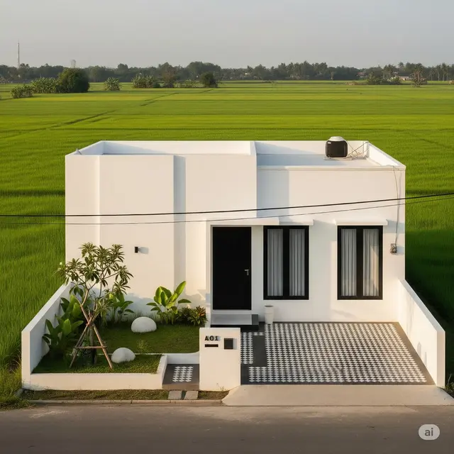 8 Inspirasi Rumah Sederhana Pinggir Sawah Tapi Mewah untuk Hunian Impian - Hot Liputan6.com