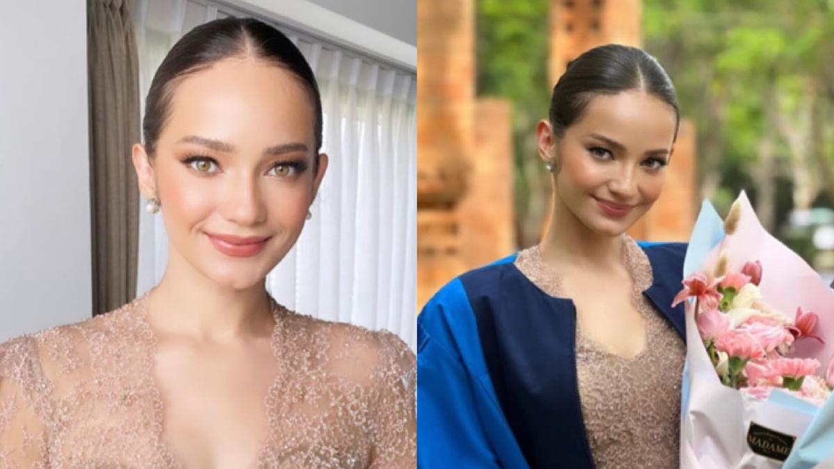 6 Penampilan Enzy Storia saat Wisuda Kenakan Toga dan Kebaya Coklat dan ...