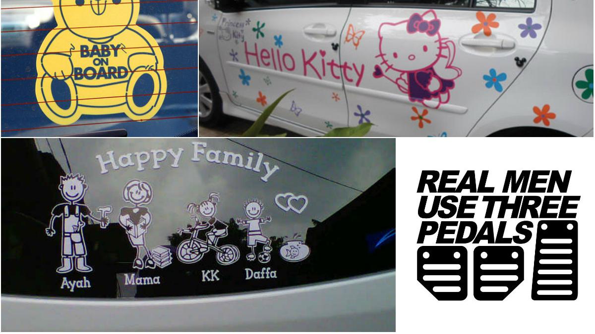 Stiker-stiker Unik yang Hiasi Roda Empat di Jalanan Ibukota - Otomotif ...