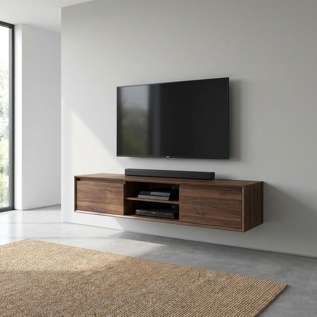 8 Model Rak TV Dinding Tempel Minimalis, Estetik dan Hemat Ruang