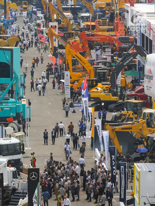 FOTO: 1.400 Perusahaan Ramaikan Pameran Alat Berat di JIExpo Kemayoran ...