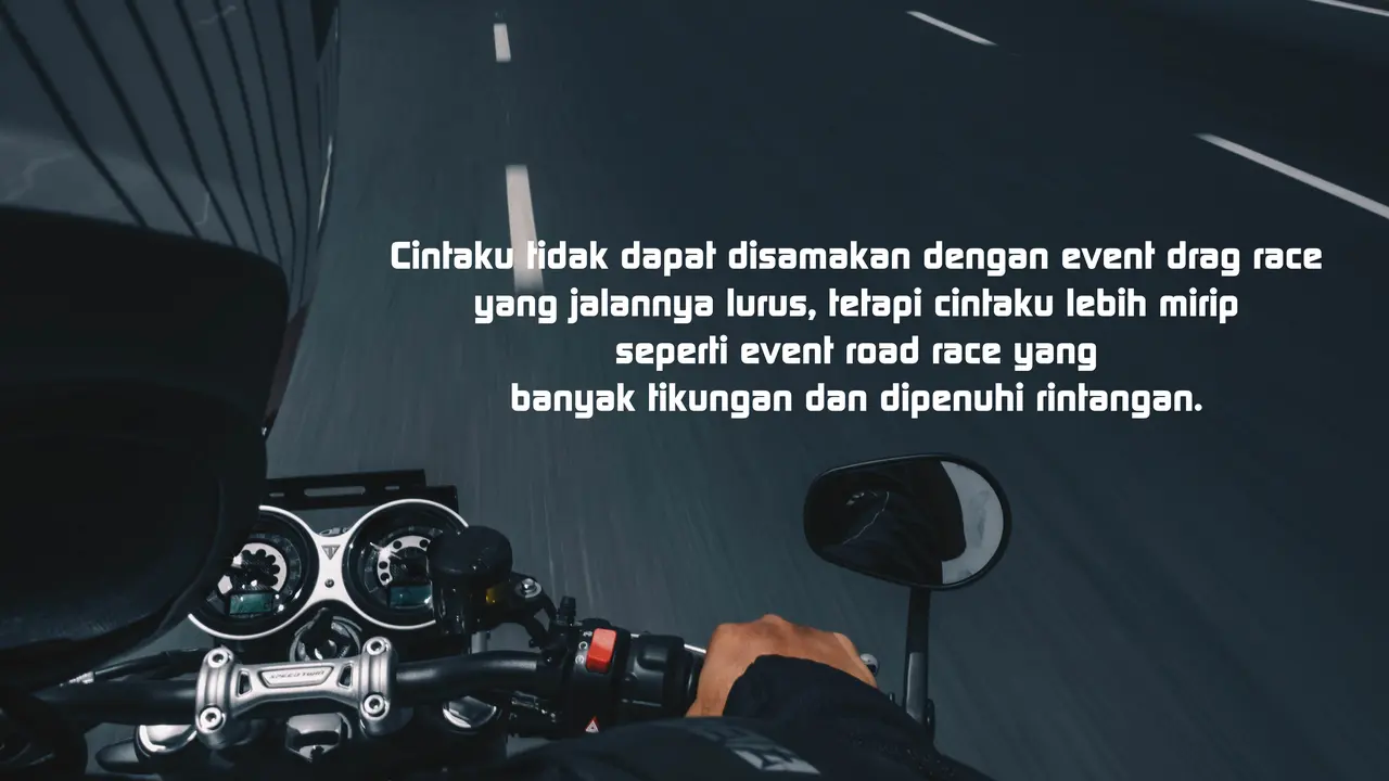 10 Gambar Kata-Kata Cinta Anak Racing, Romantis Penuh Semangat - Hot ...