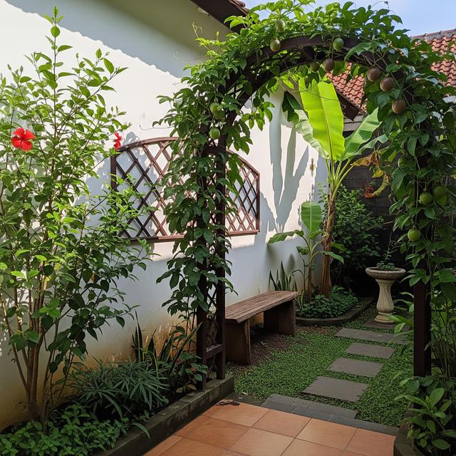 9 Inspirasi Kebun Rambat Markisa untuk Tembok Plesteran, Solusi Hijau ...