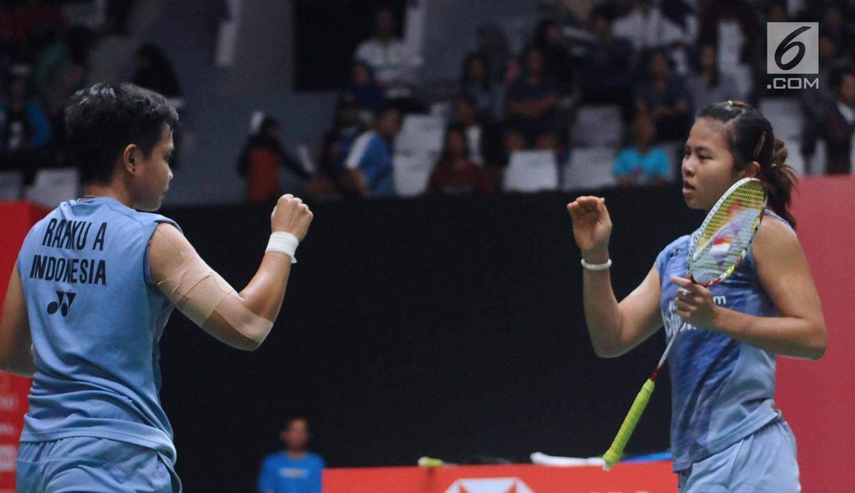 FOTO: Greysia Polii / Apriyani Rahayu Maju ke Babak Berikutnya - Foto Liputan6.com