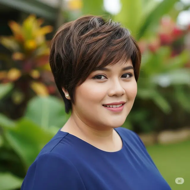 15 Model Rambut Pendek untuk Wanita Gemuk agar Terlihat Lebih Ramping ...