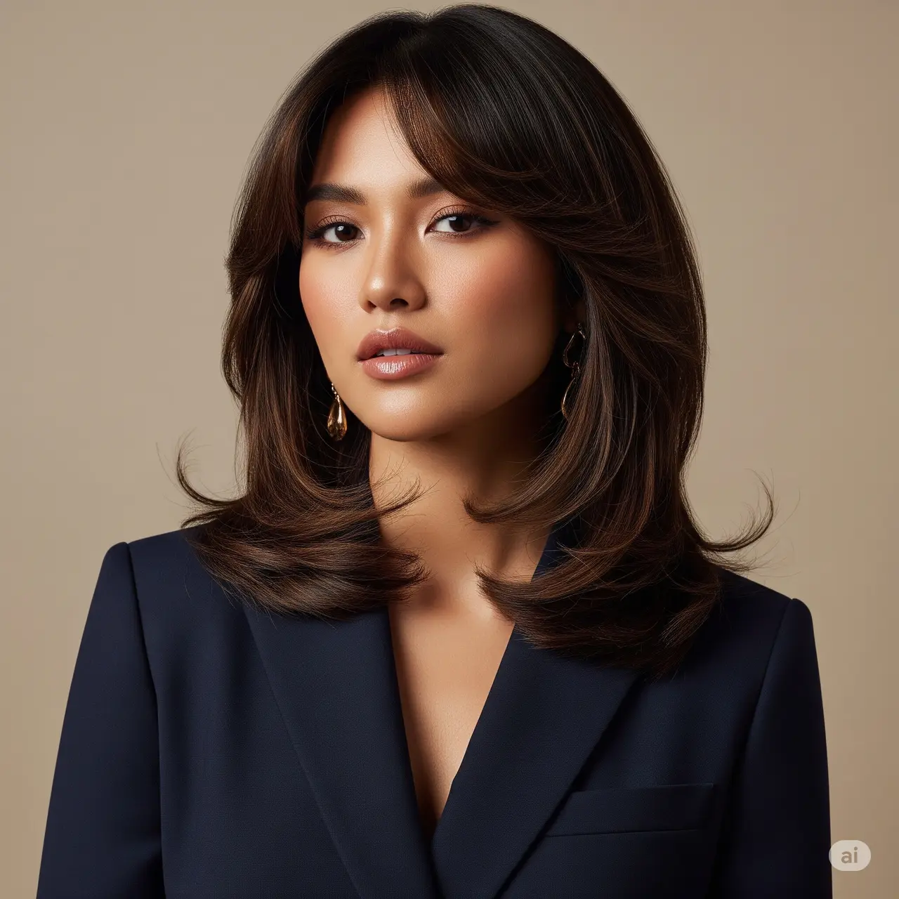 8 Inspirasi Model Rambut Layer Panjang untuk Wanita Karier Usia 25 di ...