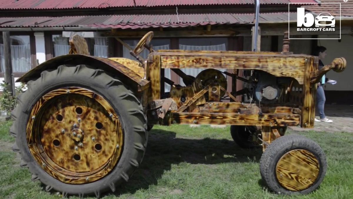 Ini Traktor Berbahan Kayu Karya Petani Hungaria