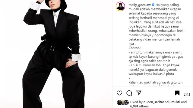 Melly Goeslaw Bagi Tips Meredam Rasa Iri pada Keberhasilan Orang ...