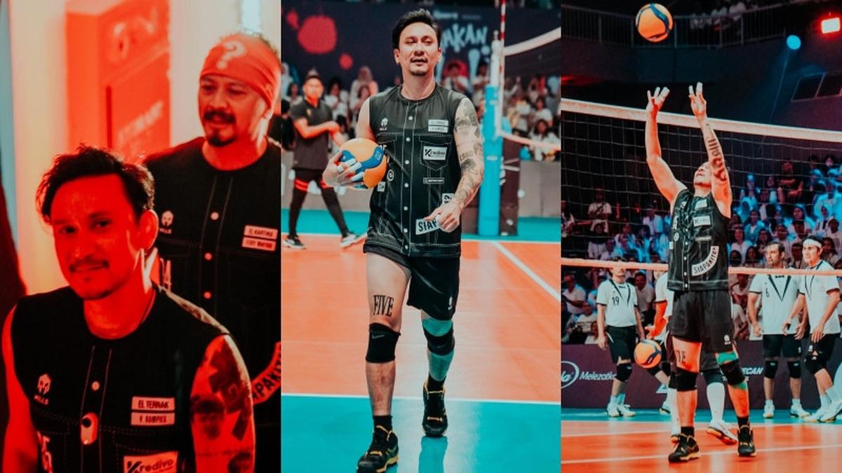 6 Potret Vincent Rompies Curi Perhatian di Bahkan Voli, Gayanya Selalu Kece