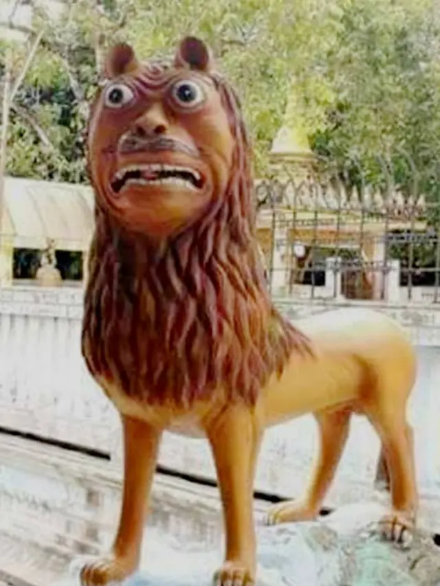 6 Patung Macan dengan Mata Melotot Ini Bikin Ngakak - Hot Liputan6.com