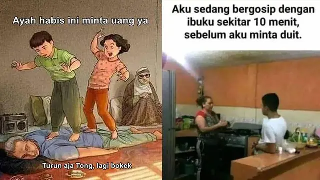 7 Meme Kocak Anak Minta Uang ke Orang Tua Ini Nyata Banget - Page 2 ...