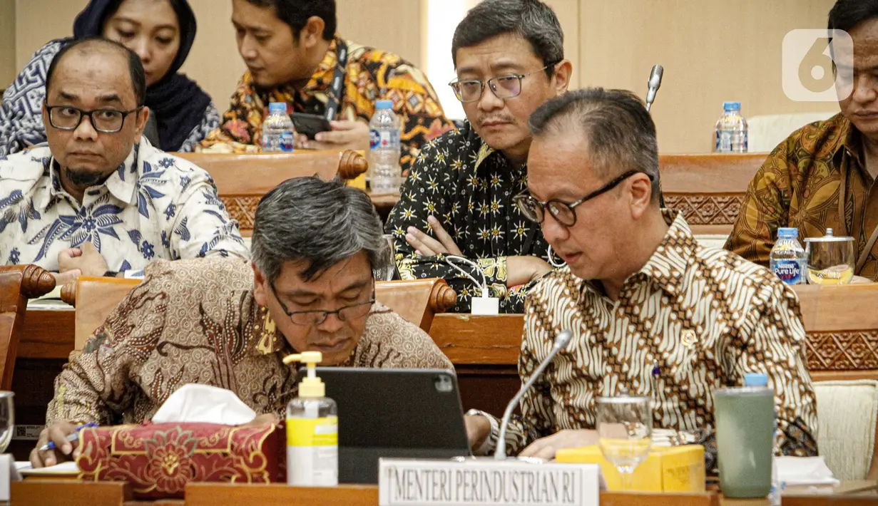 Bahas RKA Tahun 2024, Menperin Raker dengan Komisi VII DPR - Foto Liputan6.com