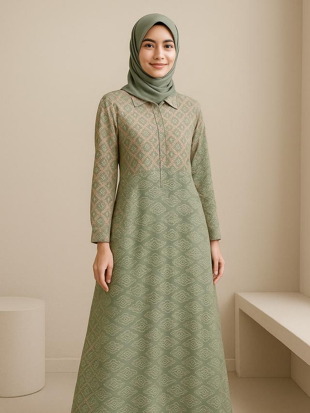 8 Model Batik Muslim Kekinian yang Bisa Dipakai Santai Sehari-hari ...