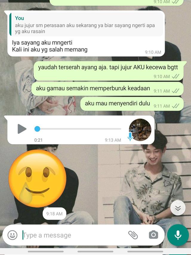 6 Chat Cowok Minta Maaf ke Pacar Ketika Berantem Ini Bikin Senyum - Hot Liputan6.com