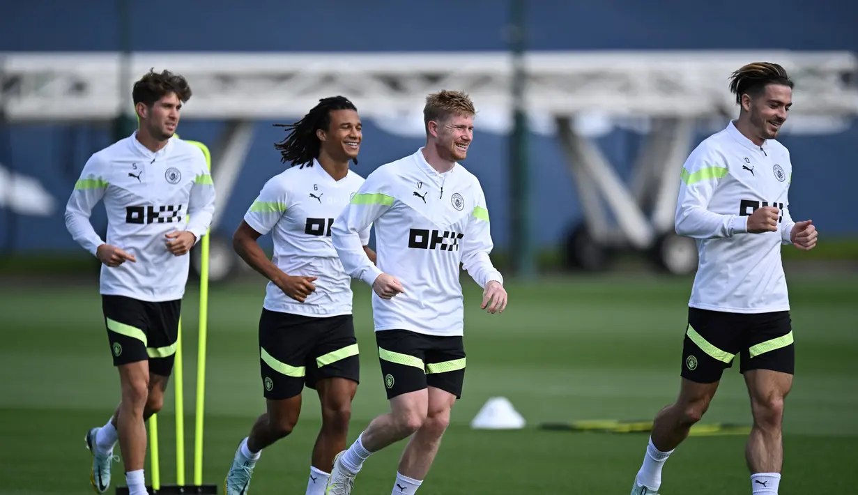 Intip Latihan Manchester City Jelang Hadapi Sevilla di Liga Champions ...