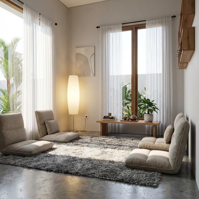 7 Desain Ruang Keluarga Lesehan yang Tetap Estetik dan Nyaman, Hangat ...