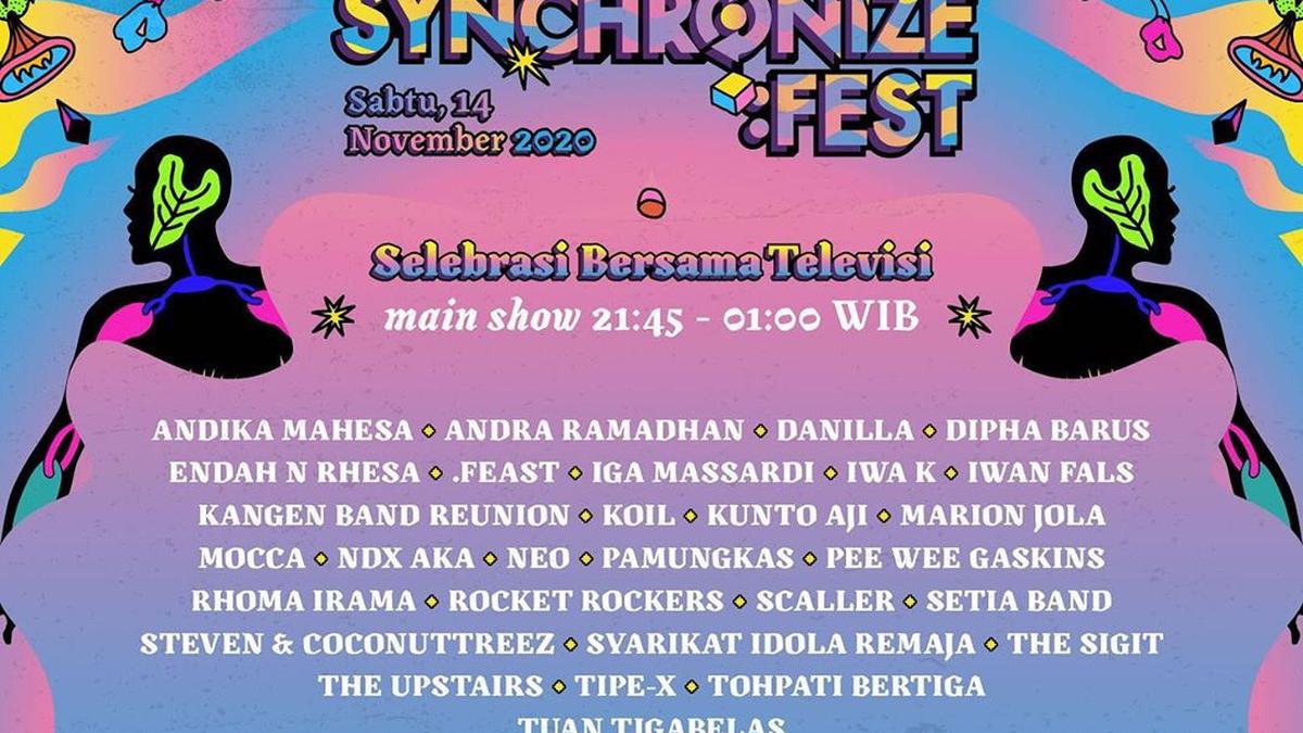 Jangan Lewatkan Synchronize Fest 2020 yang Akan Tayang di SCTV dan Vidio
