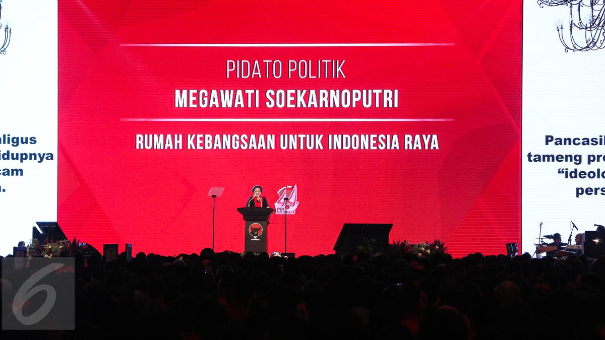 Pidato Lengkap Megawati Soekarnoputri dalam HUT PDIP - News Liputan6.com