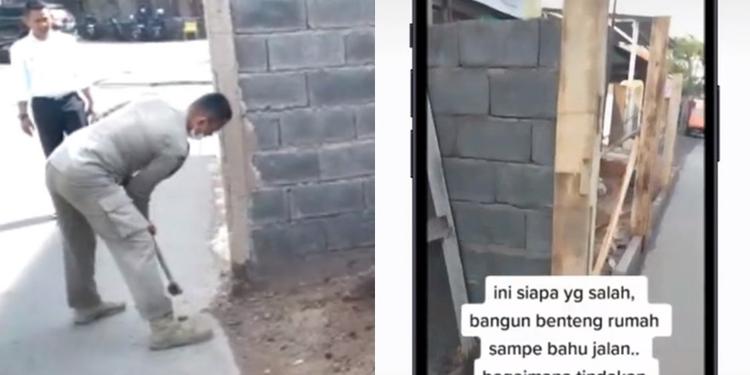 Warga Cianjur Nekat Bangun Rumah di Bahu Jalan, Akhirnya Dibongkar ...