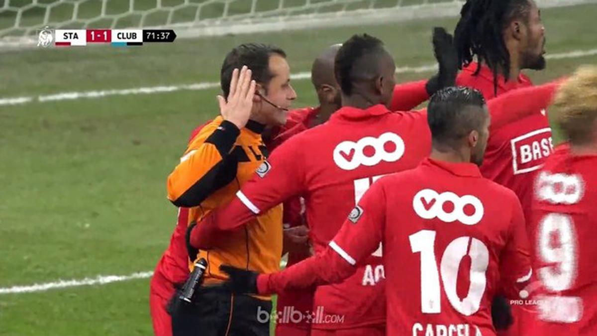 Standard Liege 1-1 Club Brugge | Liga Belgia | Highlight Pertandingan ...