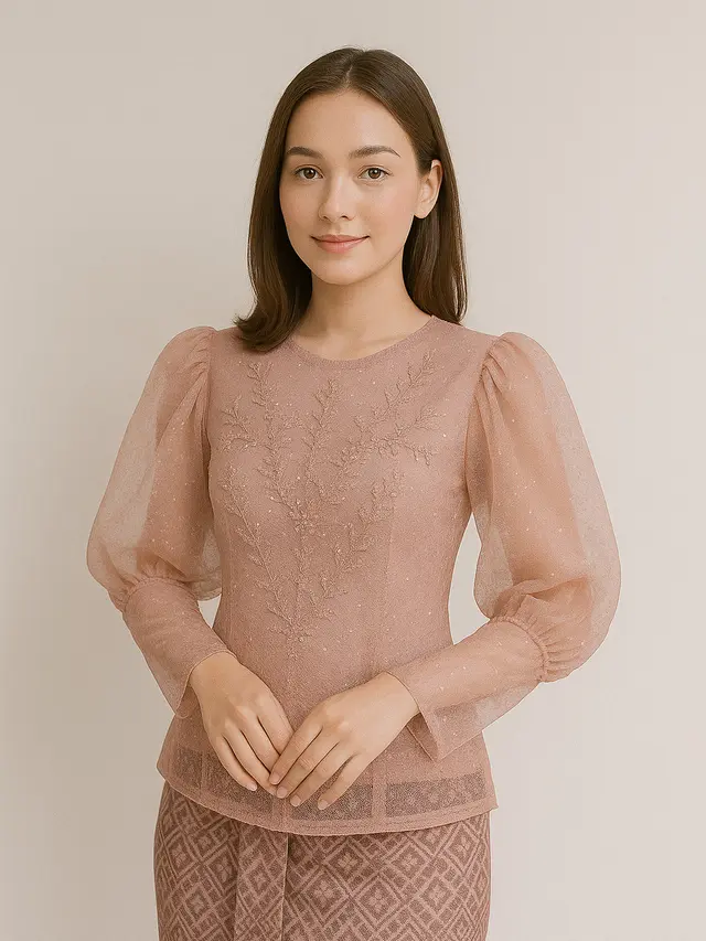 8 Model Kebaya Lengan Puff, Pilihan Anak Puan Maharani Bisa Jadi ...