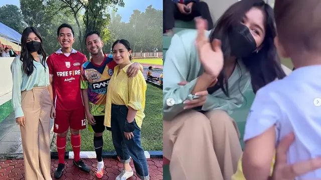 6 Potret Erina Gudono Temani Kaesang Main Bola, Momen Momong Cipung Curi Perhatian - Hot ...