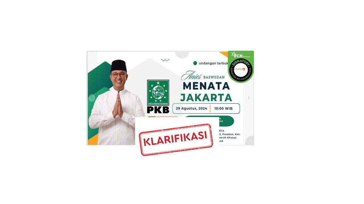 Cek Fakta: Klarifikasi Poster Anies Baswedan Maju Sebagai Cagub Jakarta ...
