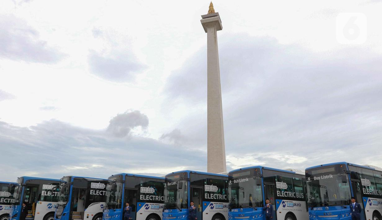 200 Unit Bus Listrik Baru Transjakarta Resmi Diluncurkan