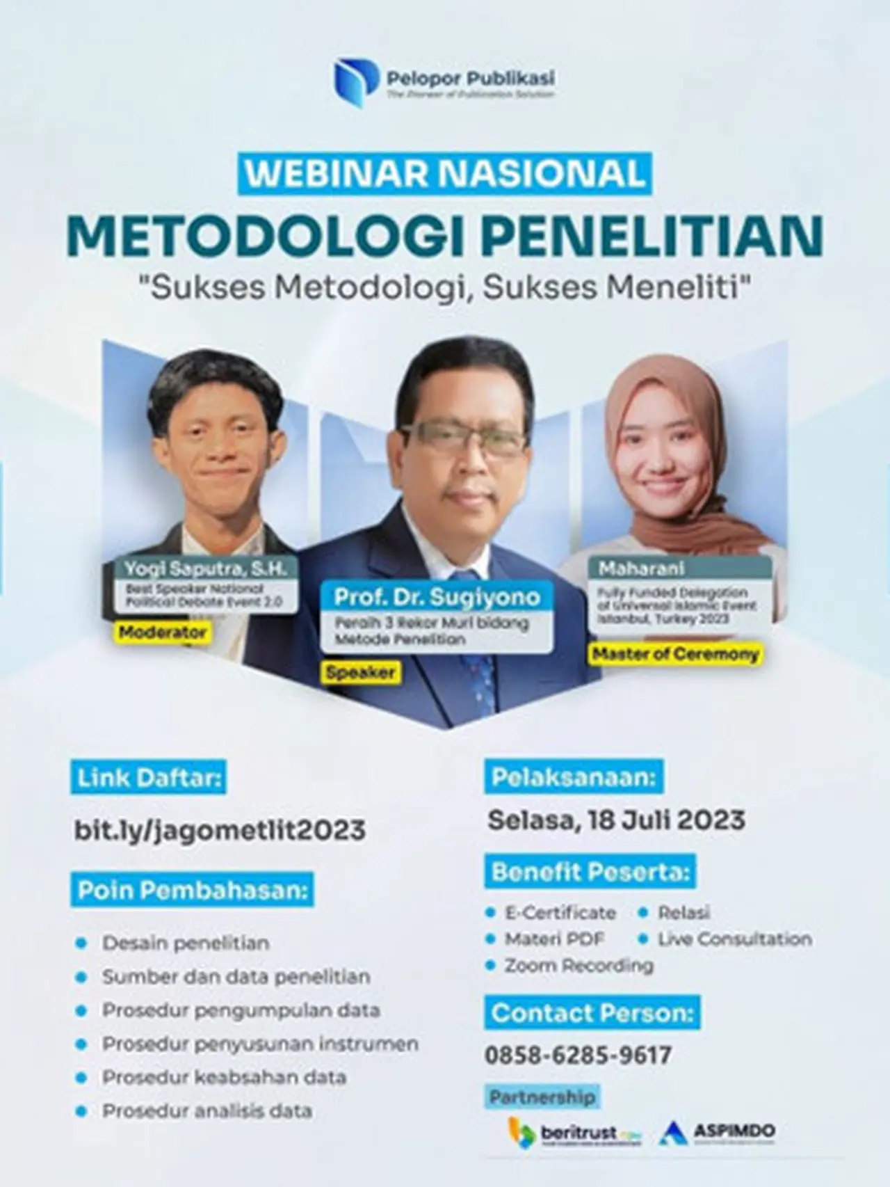 Gandeng Profesor Sugiyono, Pelopor Publikasi Akademika Gelar Webinar ...
