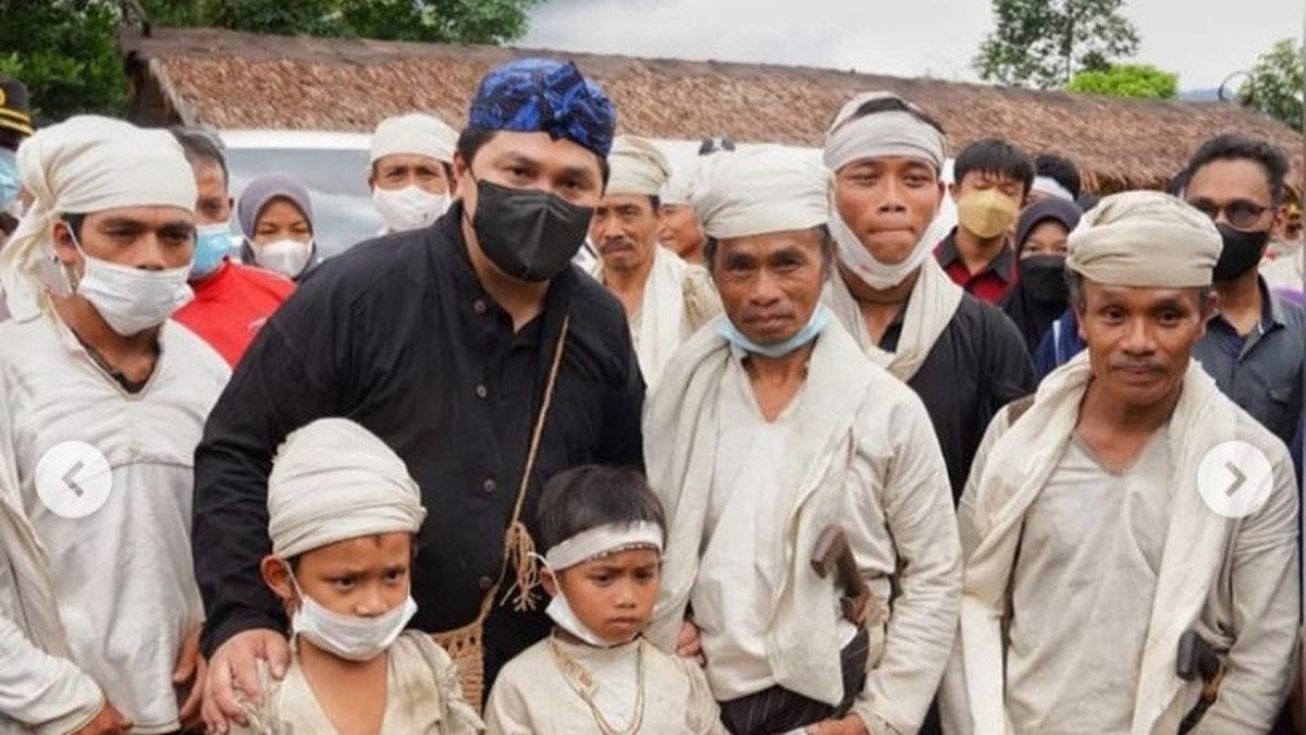 Erick Thohir Dapat Gelar Dulur Baduy: Salut dengan Kearifan Turun Temurun - Bisnis Liputan6.com