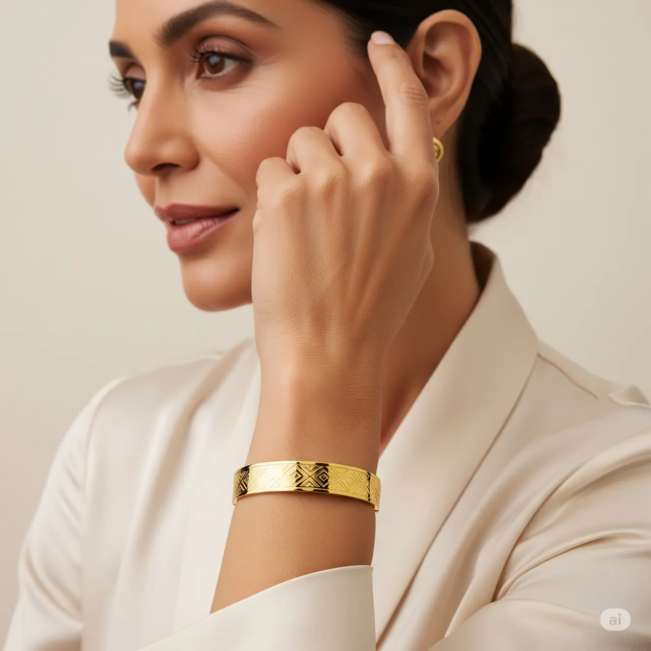 9 Model Gelang Emas Bulat Terbaru dengan Ukiran Unik untuk Tampilan ...