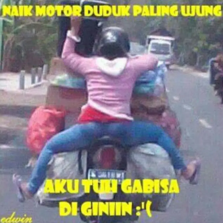 Meme Pengendara Motor di Indonesia - Galeri Otosia.com