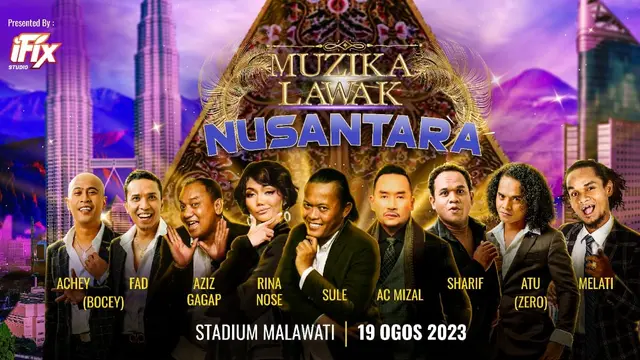 Sule, Aziz Gagap dan Rina Nose Meriahkan Konser Muzika Lawak Nusantara ...