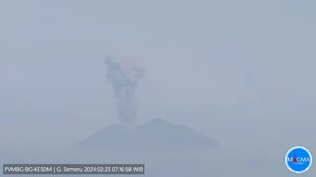 Gunung Semeru Erupsi Jumat Pagi 23 Februari 2024, Semburkan Abu Vulkanik 1.000 Meter - Regional ...