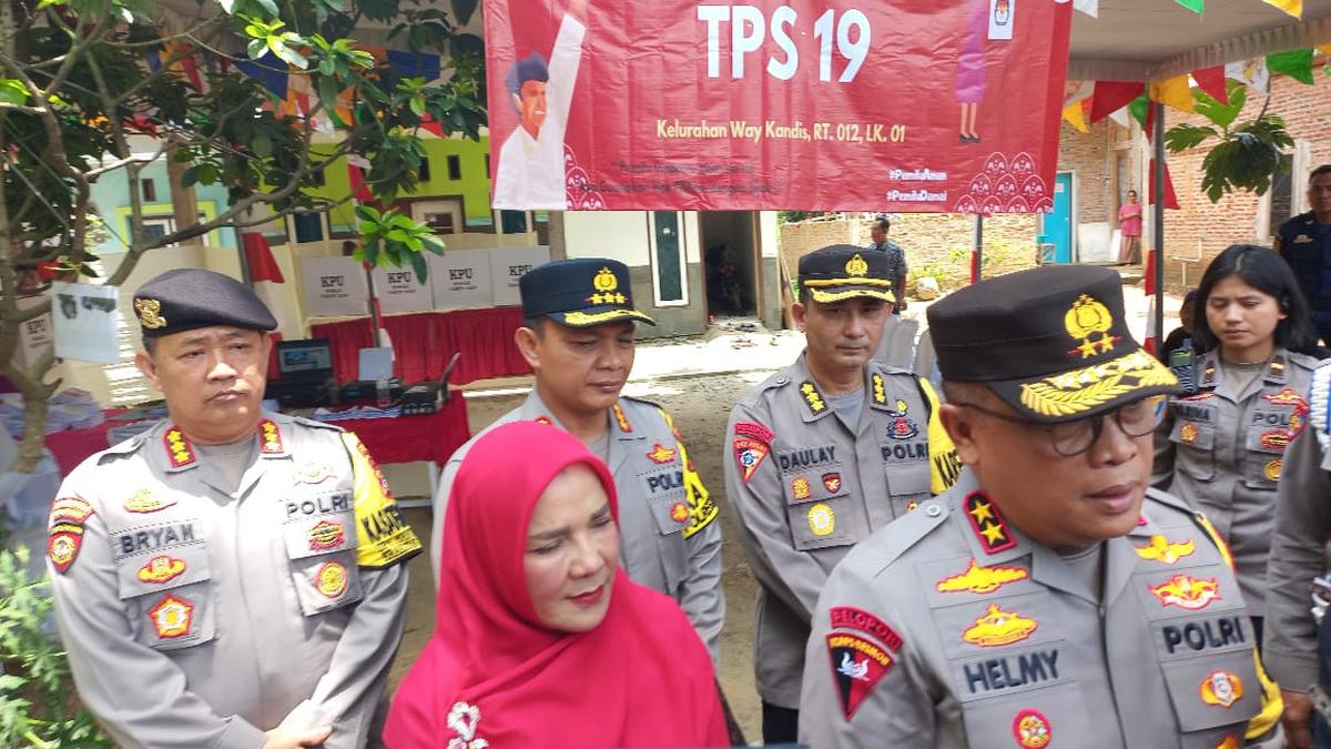 Pemungutan Suara Ulang di TPS 19 Bandar Lampung Dijaga Kapolda hingga ...