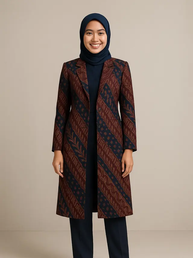 10 Model Cardigan Batik Panjang Terbaru 2025, Bisa Tetap Tampil Stylish ...