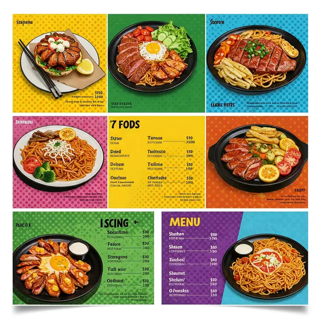 6 Contoh Desain Daftar Menu Keren dan Kekinian, Bikin Pelanggan Jadi ...