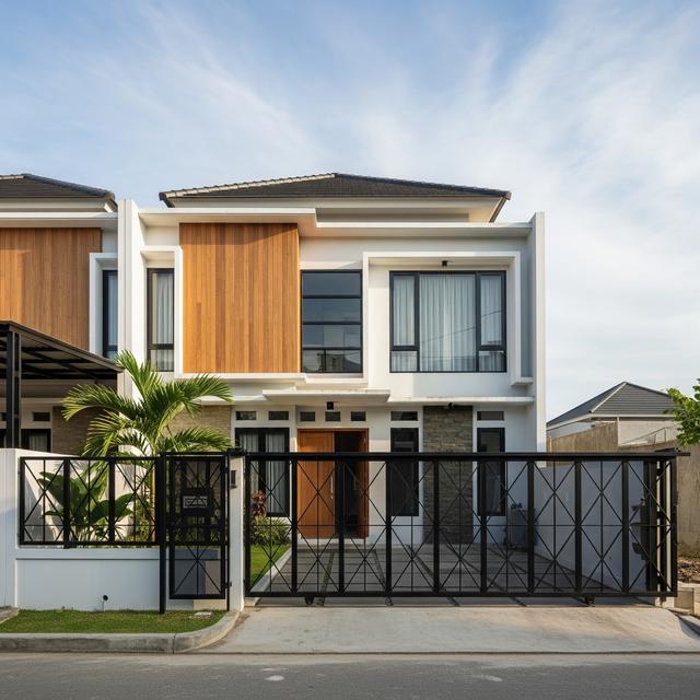 9 Model Pagar Besi Galvanis Warna Hitam Matte Kekinian, Elegan dan ...