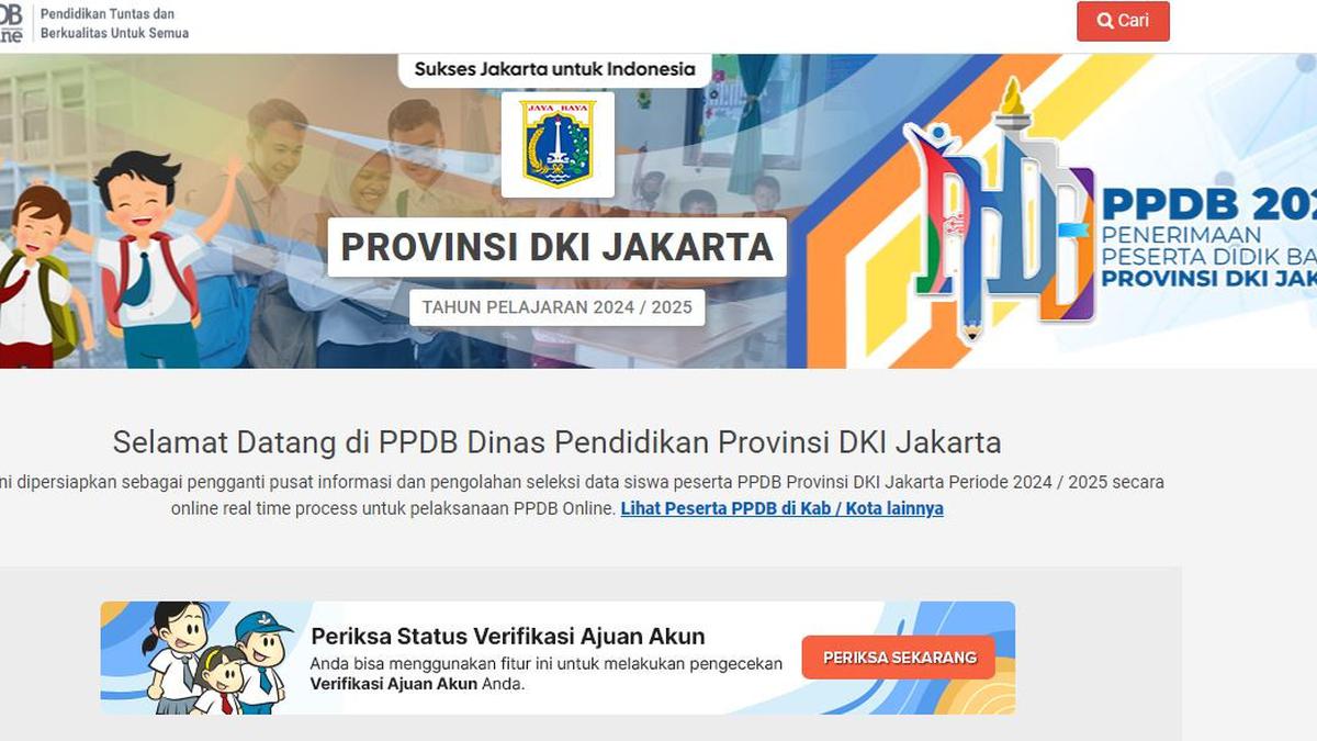 PPDB Jakarta 2024 Jenjang SMP, SMA dan SMK Dibuka, Ini Cara Login PPDB ...