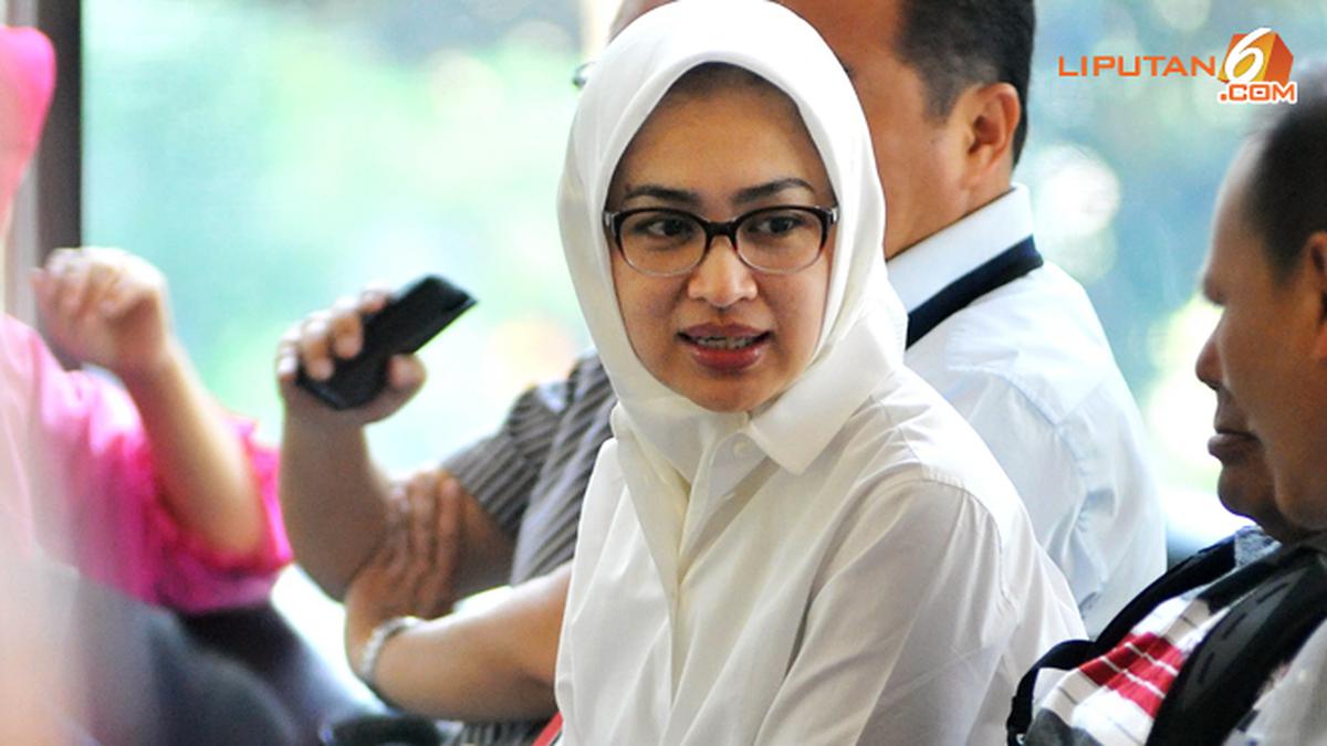 [GALERI FOTO] Pesona Airin di Gedung KPK - News Liputan6.com